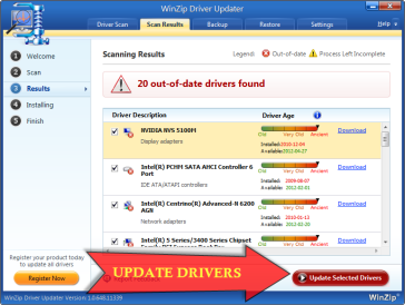 Thank You For Downloading Driver Updater by WinZip